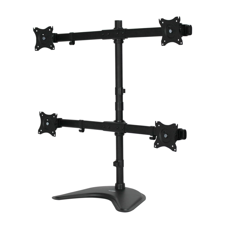 NavePoint Quad LCD Curved Monitor Mount Stand Free Standing With ...