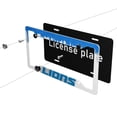 Detroit Custom 4-Hole Football License Plate Frame (Set of 2 ...