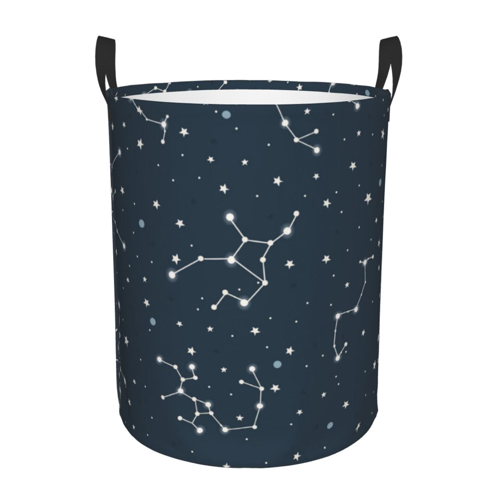 TEQUAN Waterproof Laundry Hampers, Blue Space Constellation Stars ...
