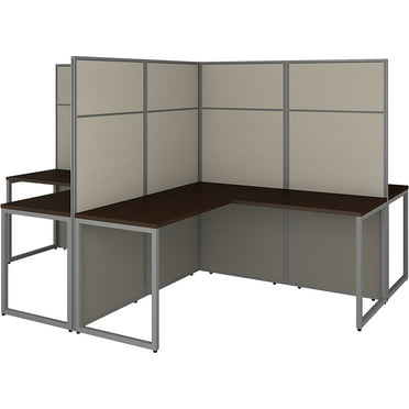 Bush Business Furniture Office-in-an-Hour Hansen Cherry Cubicles for 5 ...