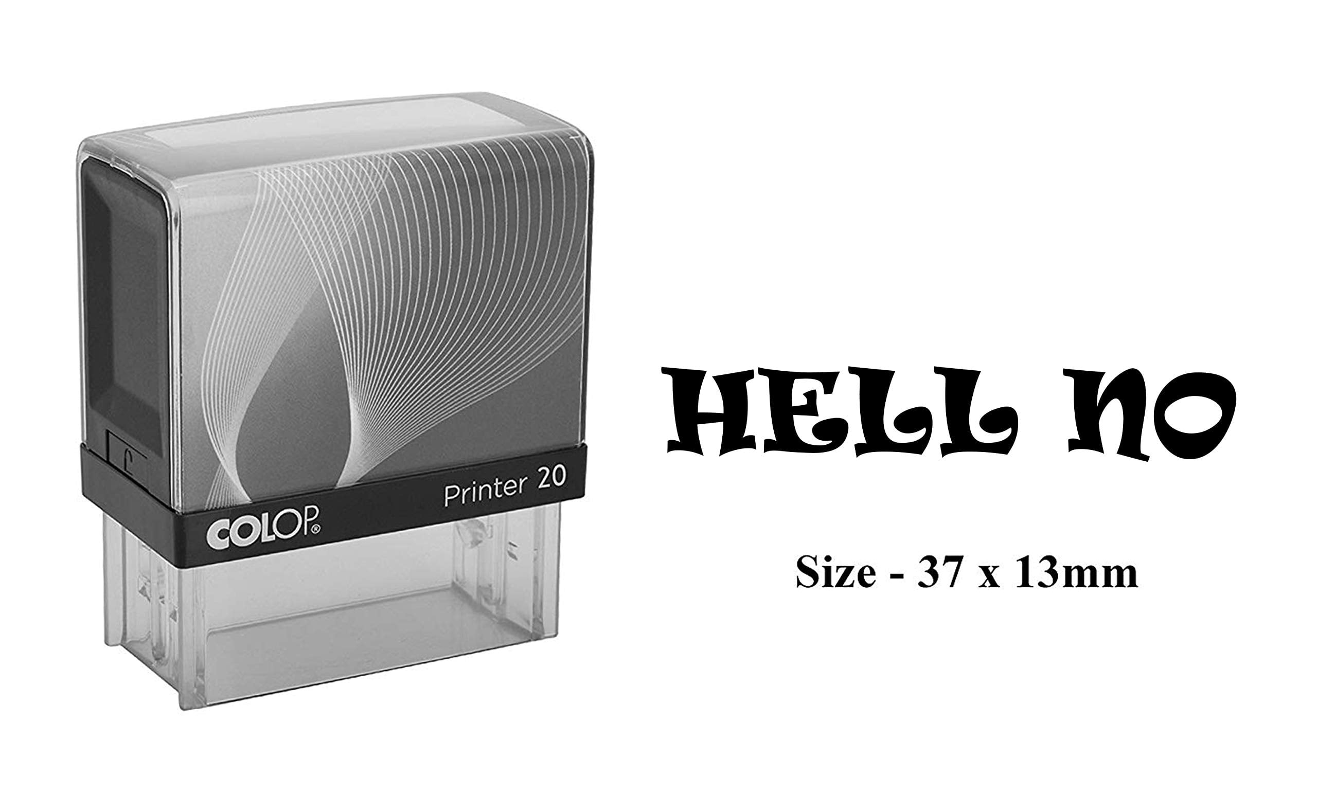 PrintValue Hell No COLOP 20 Stamp Self Inking Rubber Mouse Stamp School ...