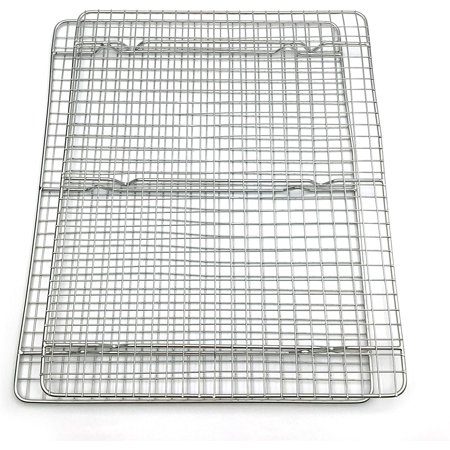 Stainless Steel Grill Cooling Rack Baking Rack Grill pan with Wire mesh ...