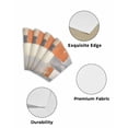 Burnt Orange Grey Round Table Placemats Set of 6 Wedge Placemats ...