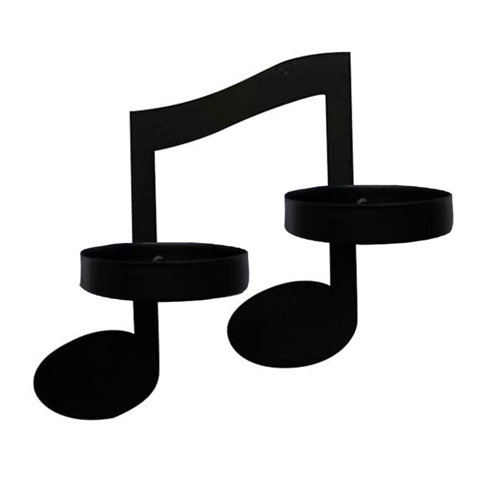 Farfi 1 Set Candle Holder Wall-mounted Creative Handmade Metal Musical ...