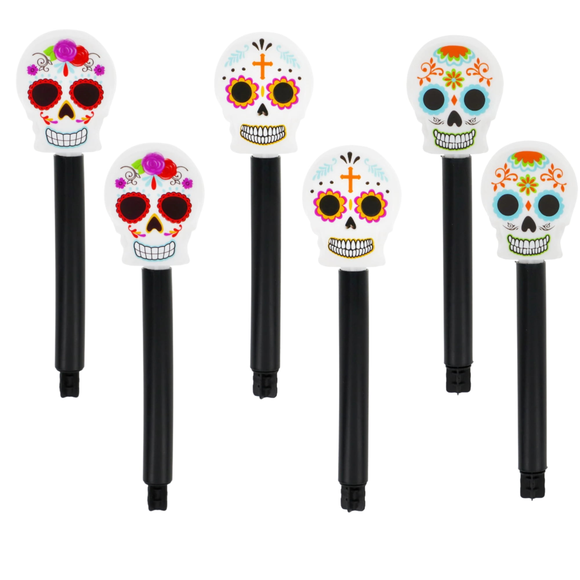 Halloween Sugar Skull Solar Stake Light Decorative Spooky LED Garden ...