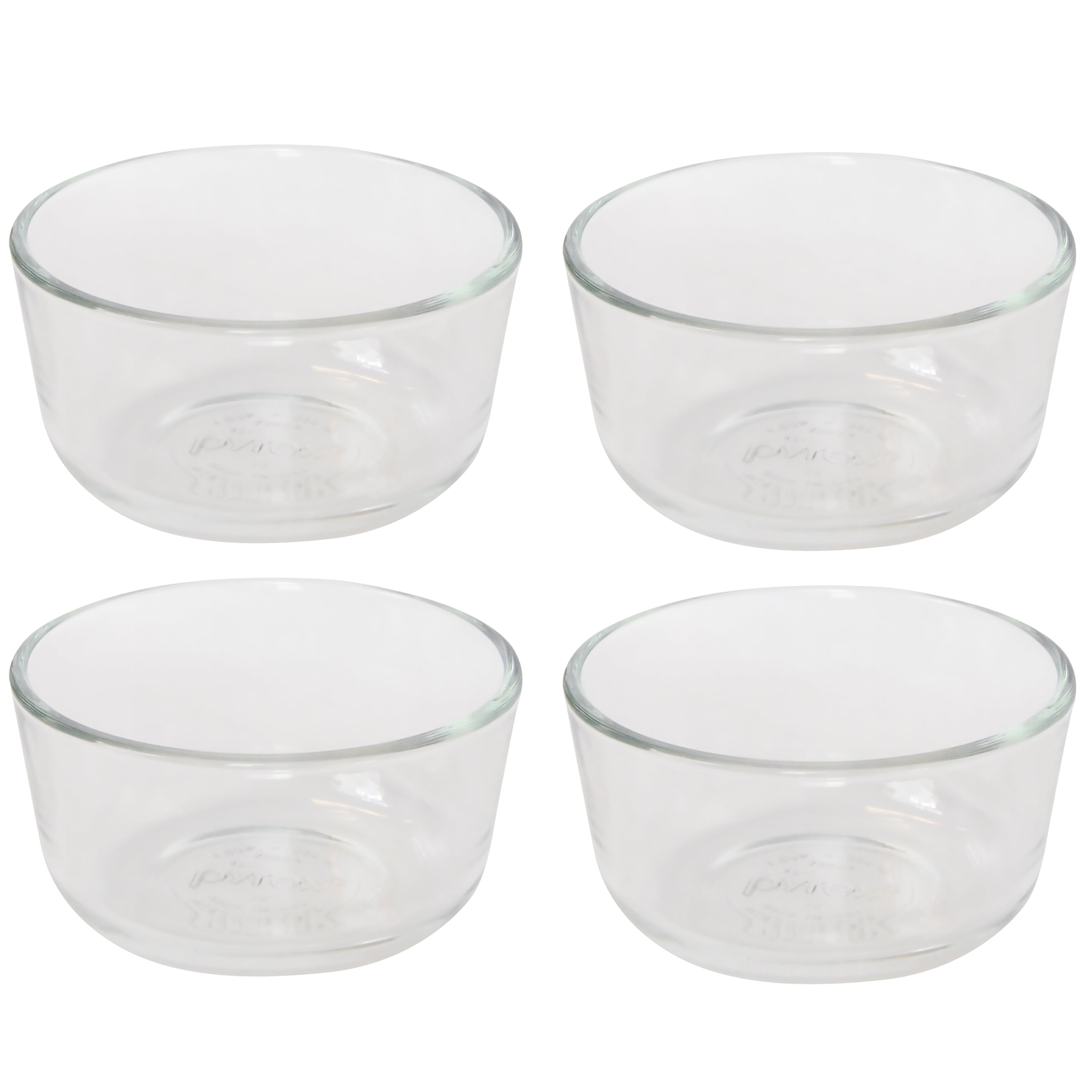 Pyrex 7202 1-Cup Round Glass Food Storage Bowl (4-Pack) - Walmart.com