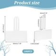 1box 100Pcs Transparent PVC Glasses Price Tags Sleeve Slip-on ...