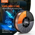 BENTISM ER70S-6 0.035" 11LBS Solid MIG Welding Wire, Low Splatter, High Deoxidizers - Walmart.com