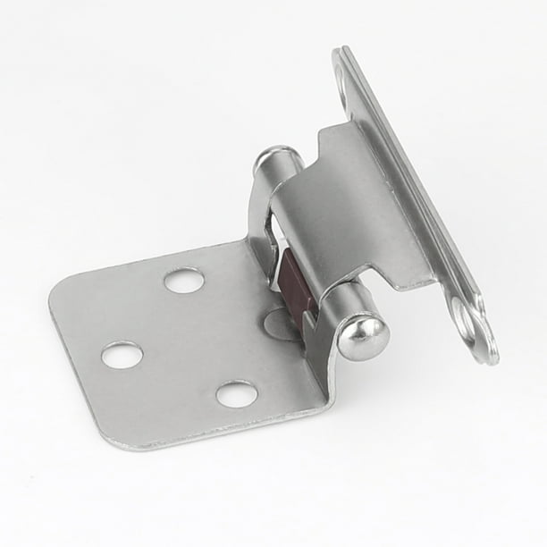 Homdiy 12 Units Brushed Nickel Cabinet Hinge Self Closing Overlay ...