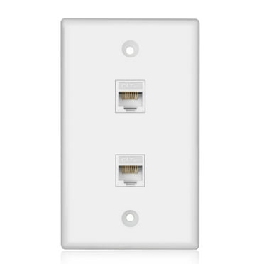Cable Matters 2-Pack 2-Port Ethernet Wall Plate, Cat6 Wall Plate / Cat5 ...
