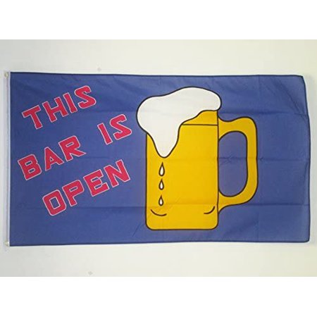 Open Bar Flag 3' x 5' - Beer Flags 90 x 150 cm - Banner 3x5 ft Drapeau ...