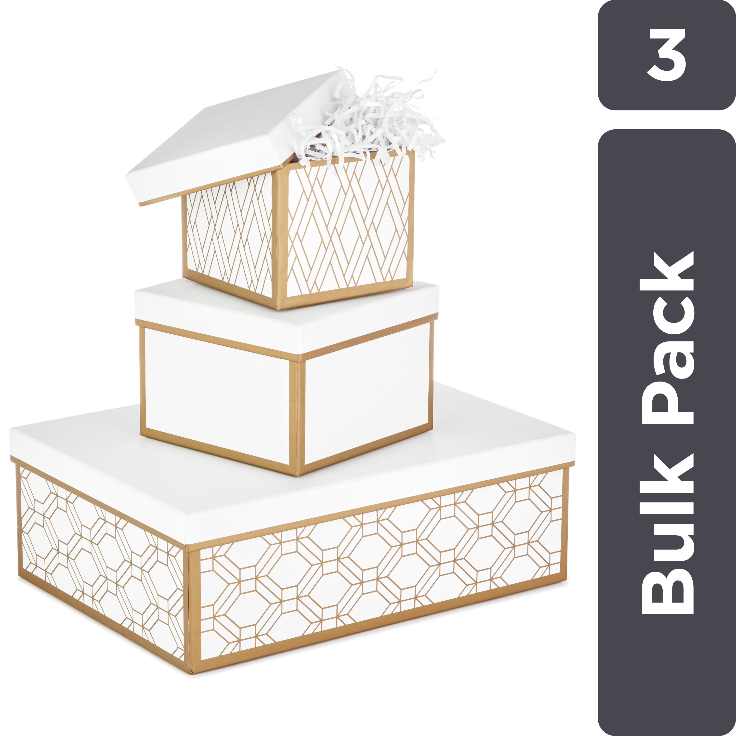 Hallmark White Paper Gift Boxes, (3 Count) 9.5"x 13" - Walmart.com