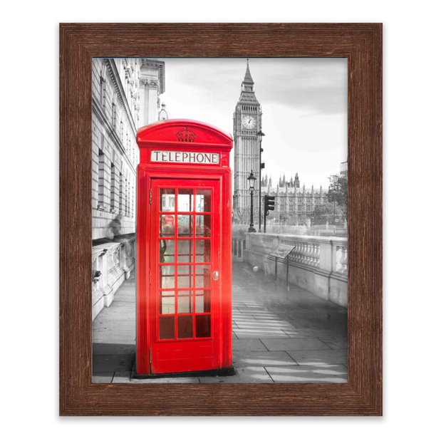 11x15 Frame Brown Barnwood Picture Frame - Modern Photo Frame Includes ...