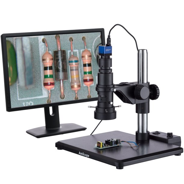 AmScope High-speed Industrial Inspection Zoom Monocular Microscope ...