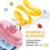 Portable Blender Personal Juicer for Shakes and Smoothies - 20 OZ ...