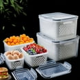 KETNET 5 Size Fruit Vegetable Storage Containers for Fridge with ...