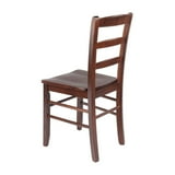 Winsome Benjamin Ladder-Back Chairs, 2-PC Set, Walnut Finish - Walmart.com