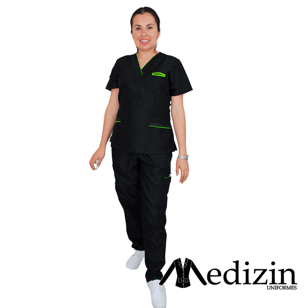 Conjunto de Dama color Negro/Verde Limon | Bodega Aurrera en línea