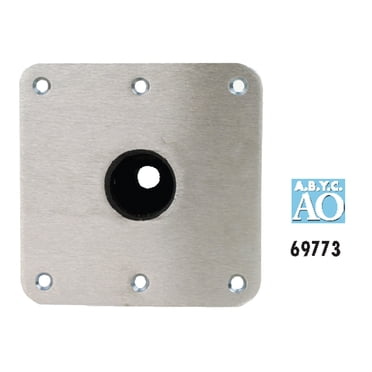 Attwood Lock-N-Pin 7" x 7" Base Plate with Bronze Bushing - Walmart.com