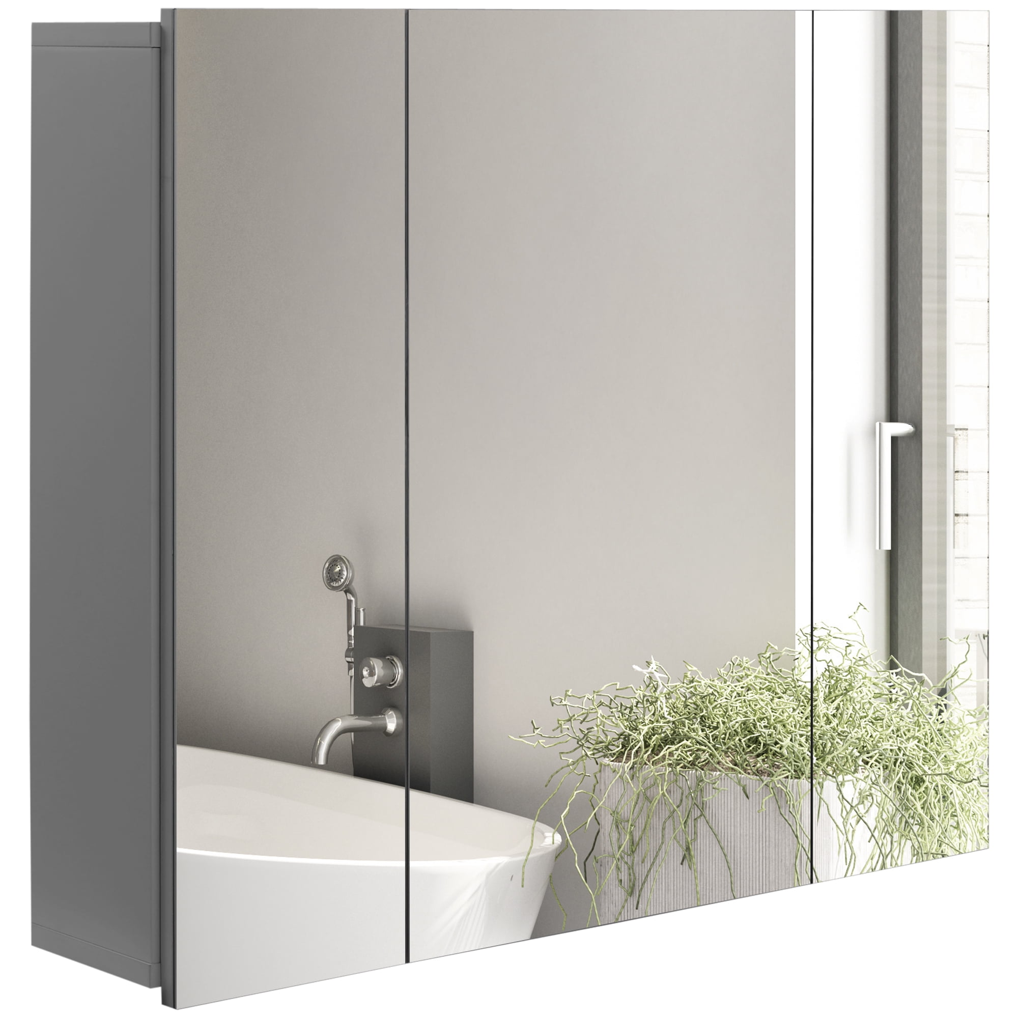 Click here for Kleankin Medicine Cabinet  Bathroom Mirror Cabinet... prices