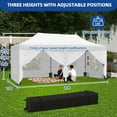 Uforic 10x20ft Outdoor Heavy Duty Pop up Canopy Tent with 6 Sidewalls ...