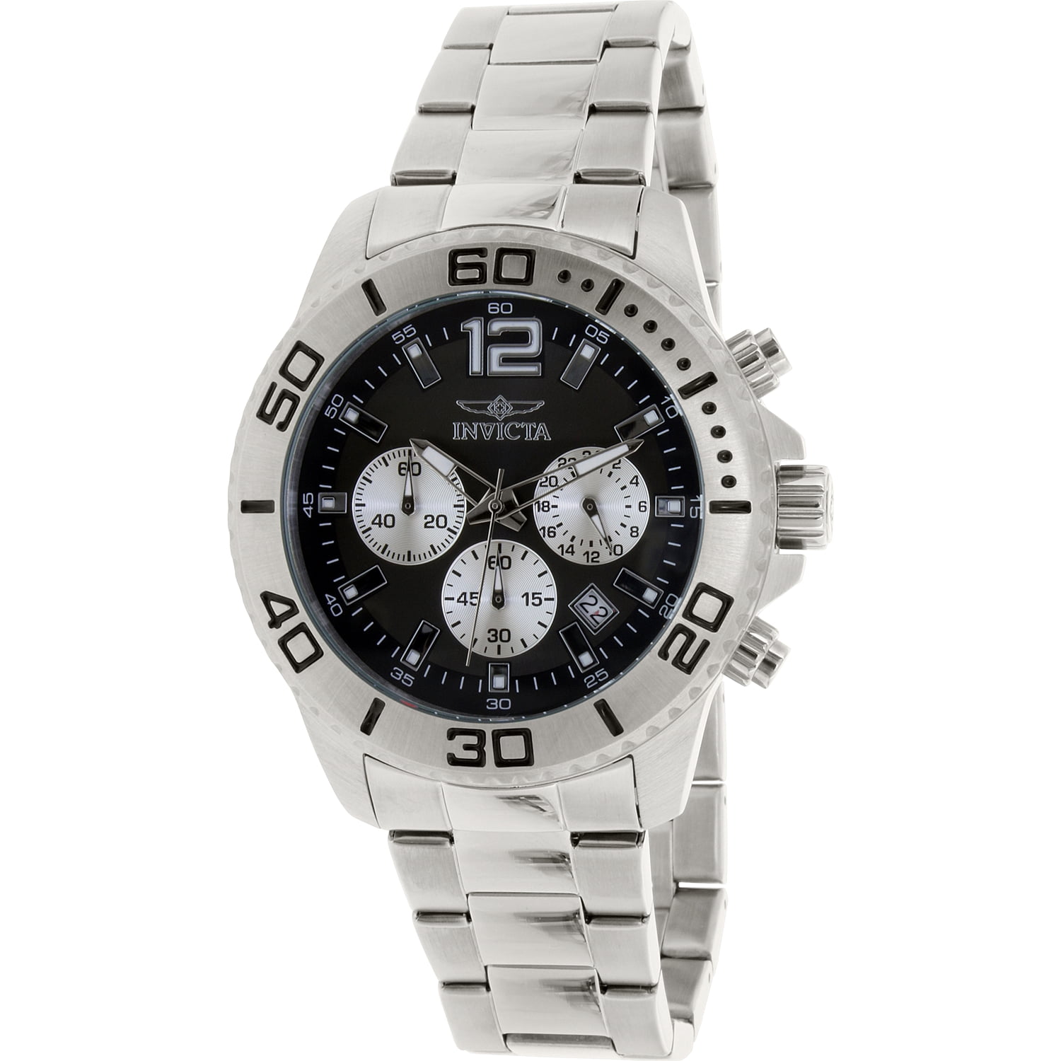 Invicta Men's Pro Diver 17398 Silver Stainless-Steel Quartz Dress Watch ...