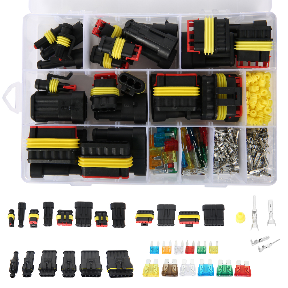 Willstar 240Pcs Car Connector Plug Terminal Auto Sealed Waterproof ...