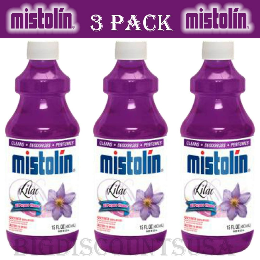 3 Pack Mistolin General All Purpose Cleaning Solution Kit Lilac Scent ...