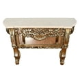 AFD Gold Petticoat Cream Marble Top Console Table - Walmart.com