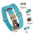 Pet Artist PU Leather Personalized Dog Collar with Custom ID Metal ...