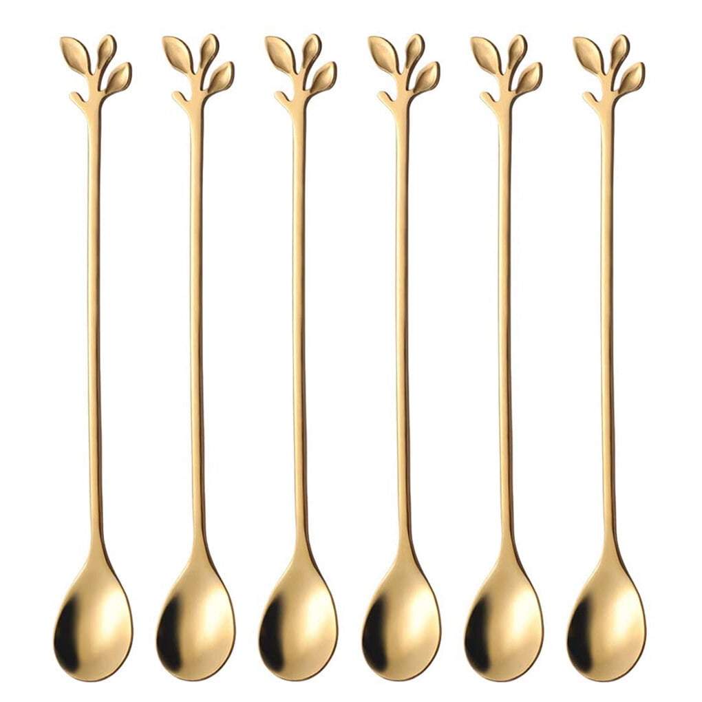 Ziuscore Ice Cream Tea Stirring Spoons Retro Dessert Demitasse Spoons ...