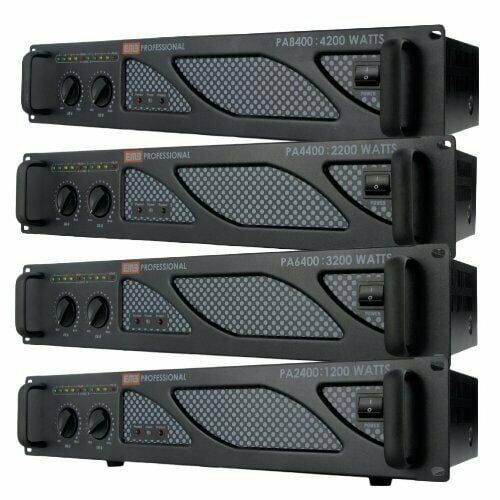 EMB Pro PA2400 1200W 2 Channel Power DJ Amplifier 2U Rack Mount Amp ...
