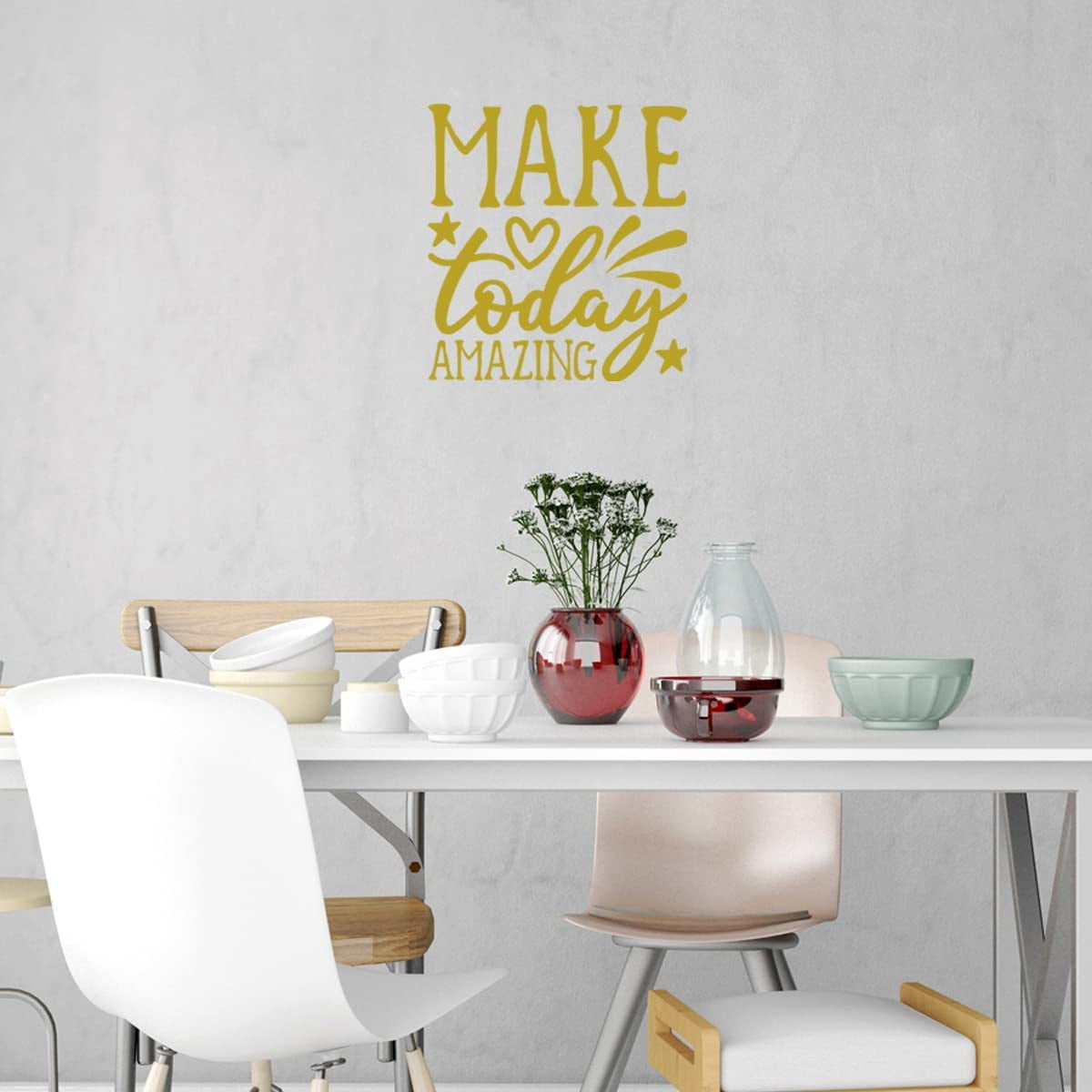 VWAQ Make Today Amazing Inspirational Wall Decal Motivational Home ...
