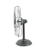 Free Shipping! 15" x 18" Black Metal Fan Sculpture, by DecMode ...