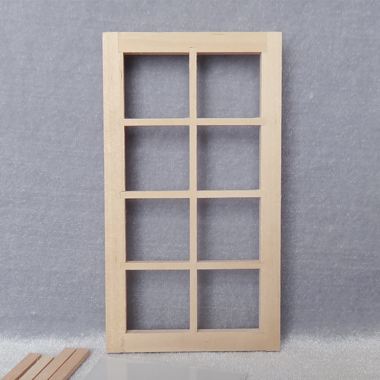 Dream Lifestyle Wooden Traditional 1/12 Scale 8-Pane Door Dollhouse ...