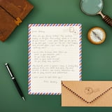 Pipilo Press Vintage Airmail Stationery Set 48 Lined Sheets and ...