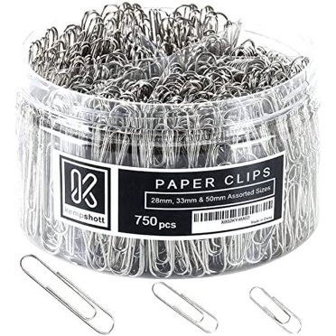 Pen+Gear No. 1 Size Smooth Paper Clips, Silver, 100 Count - Walmart.com