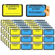 Legal Exhibit Stickers 1X1.65 inch Coded Exhibit Labels for Office ...