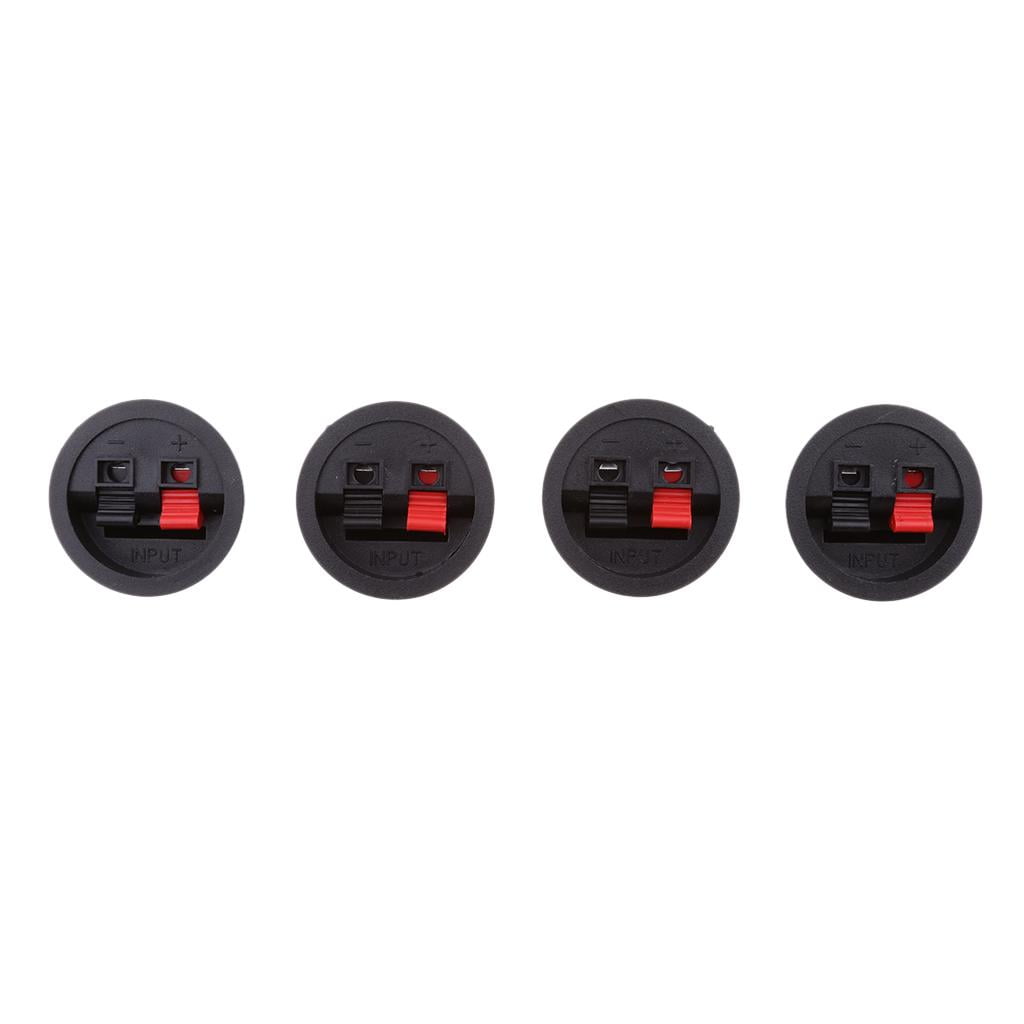4 Pieces Round Shape Speaker Terminal Connectors, Audio Terminal ...