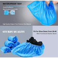 50 Pairs Blue Disposable Shoe Covers Non-Slip Waterproof Booties ...