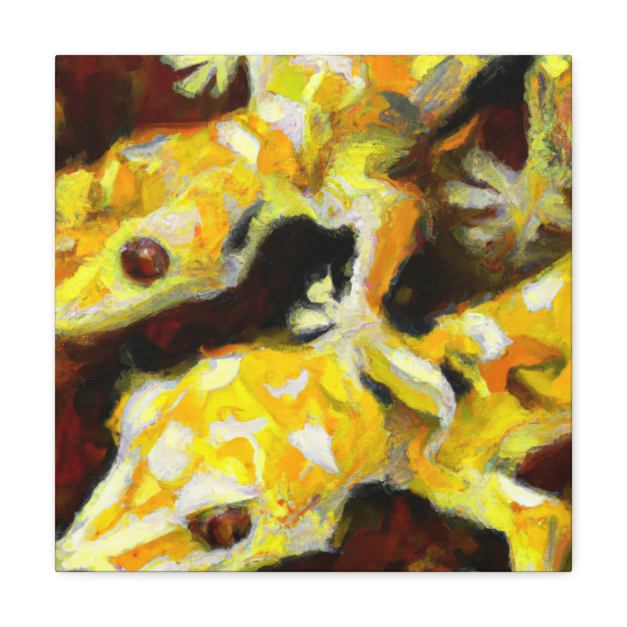 Crested Gecko Expressionism - Canvas - Walmart.com