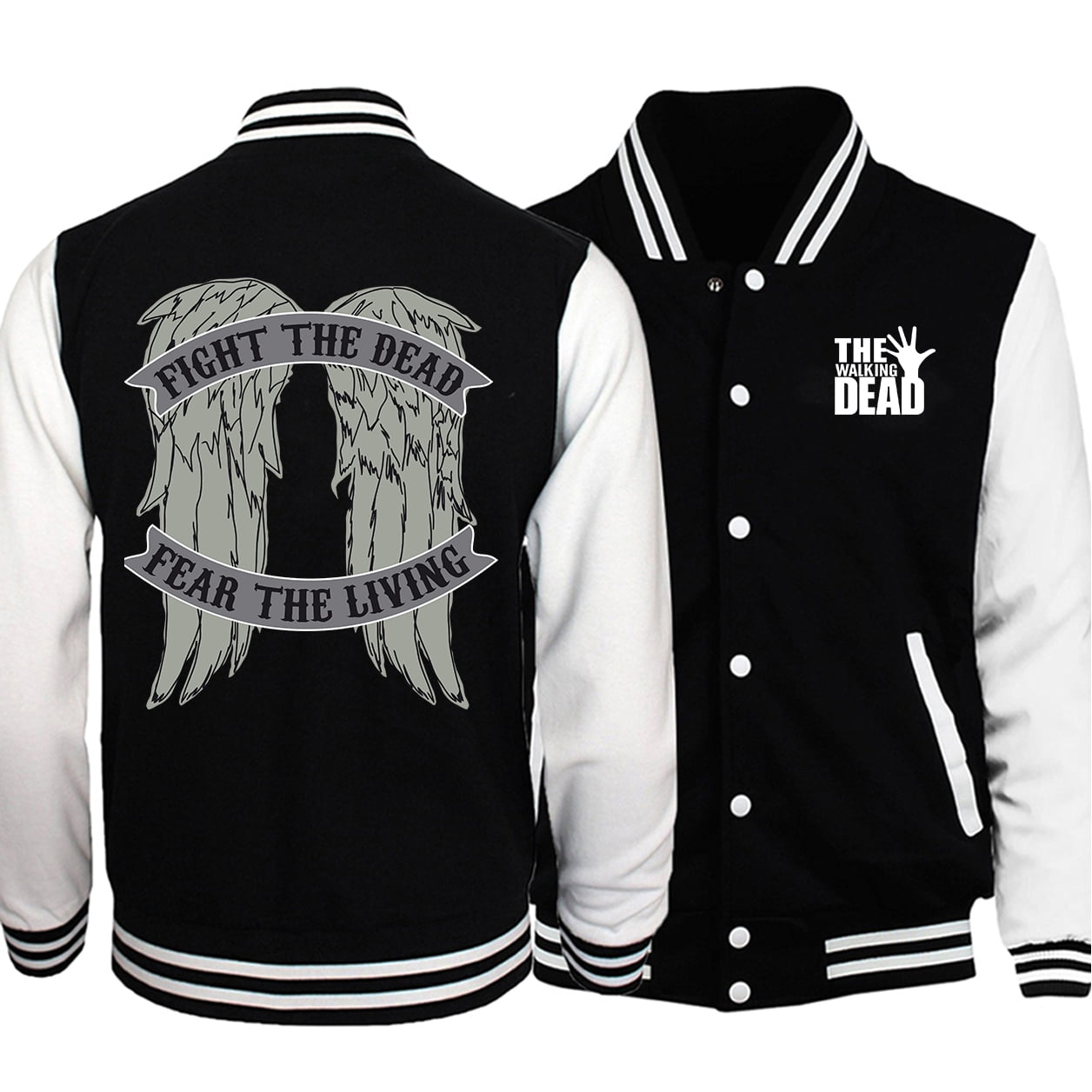 Click here for Tuqfbfoo The Walking Dead Prints Wings Mens Jacket... prices