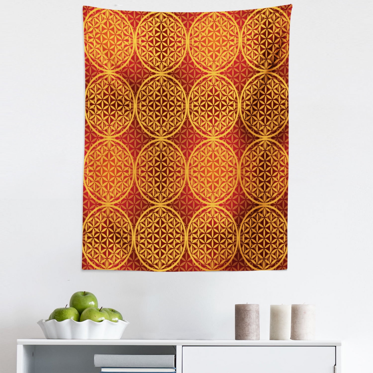 Victorian Tapestry, Vintage Style Flower with Medieval Tones Rococo ...