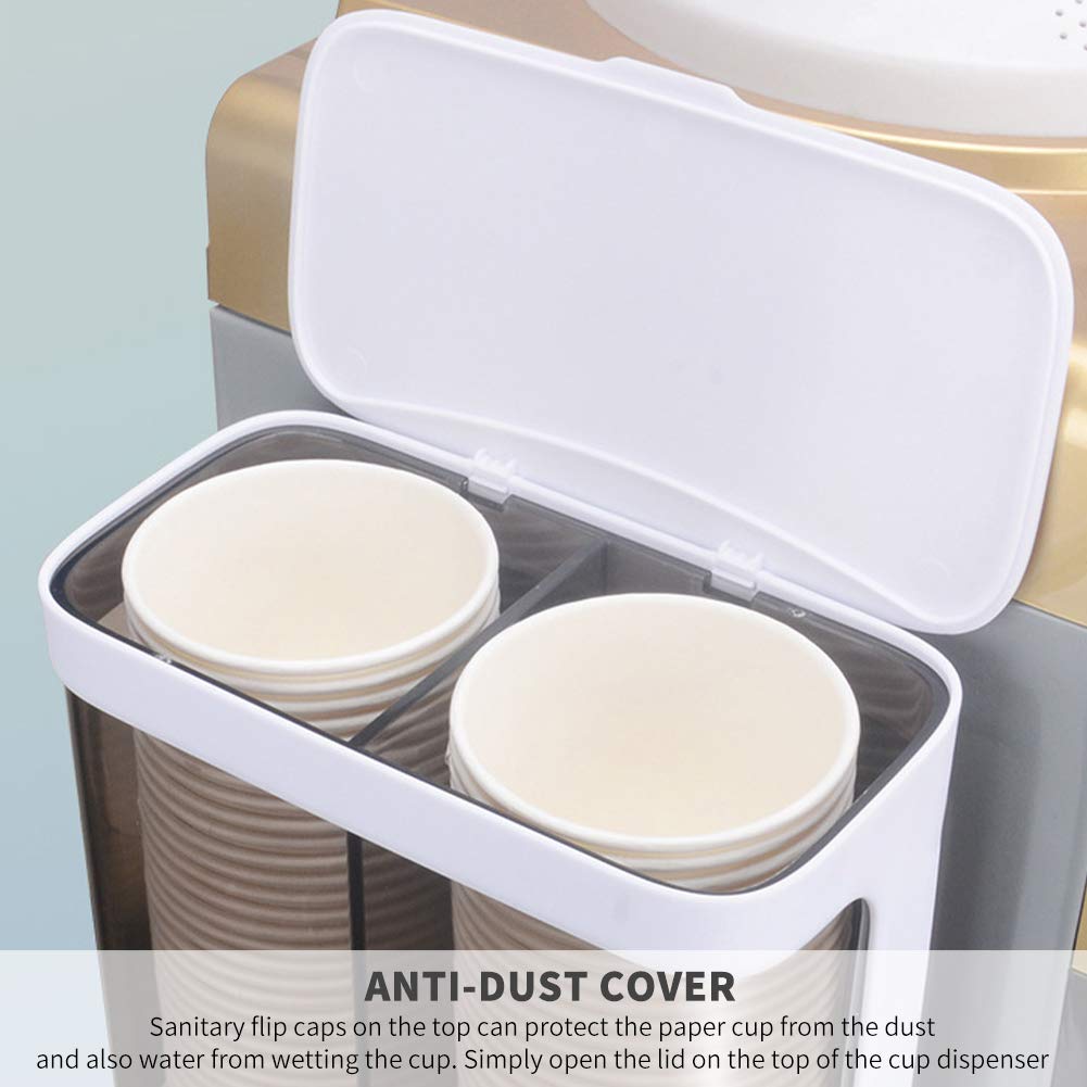 Disposable Paper Cup Dispenser Pull Type Double Tube Cup Dispenser Cup ...