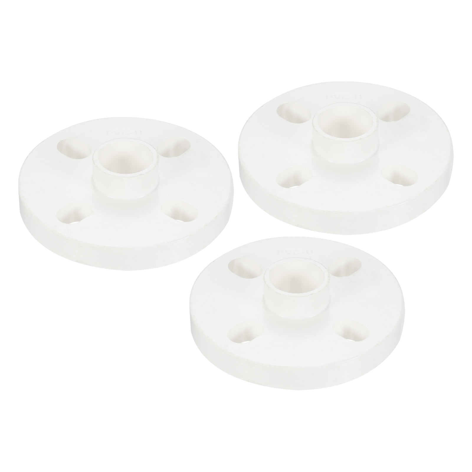 Uxcell 25mm/1 Inch PVC Pipe Fitting, 3 Pack Flange Pipe Socket Coupling ...