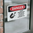 (2 Pack) Strong Magnetic Field Magnet Is On OSHA Danger Sign 5 Inch X 3 ...