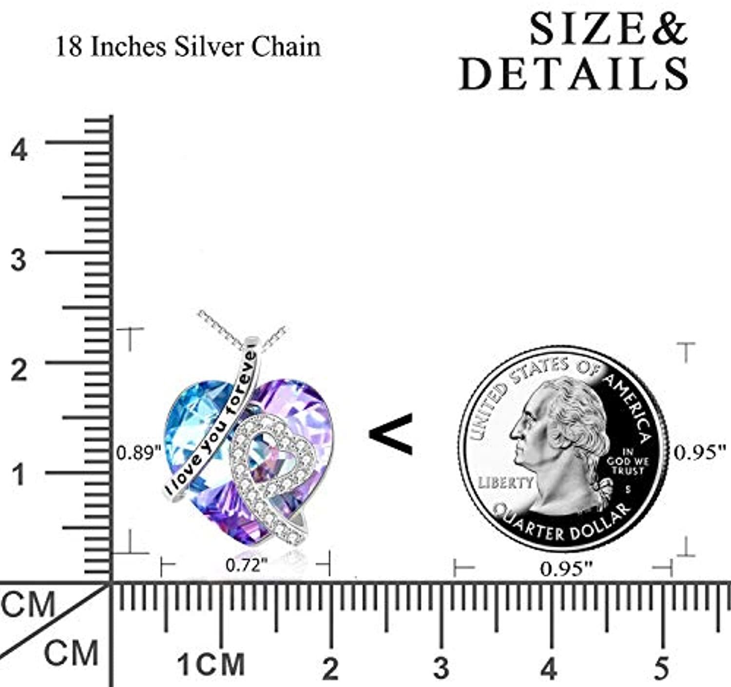 Rose Gifts For Women AOBOCO Sterling Silver Eternal Love Circle ...