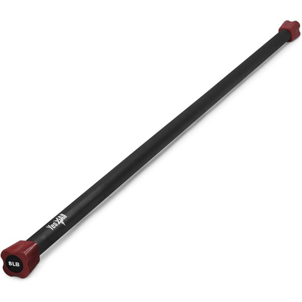 Yes4All Total Body Weighted Workout Bar, for Exercise, Therapy ...