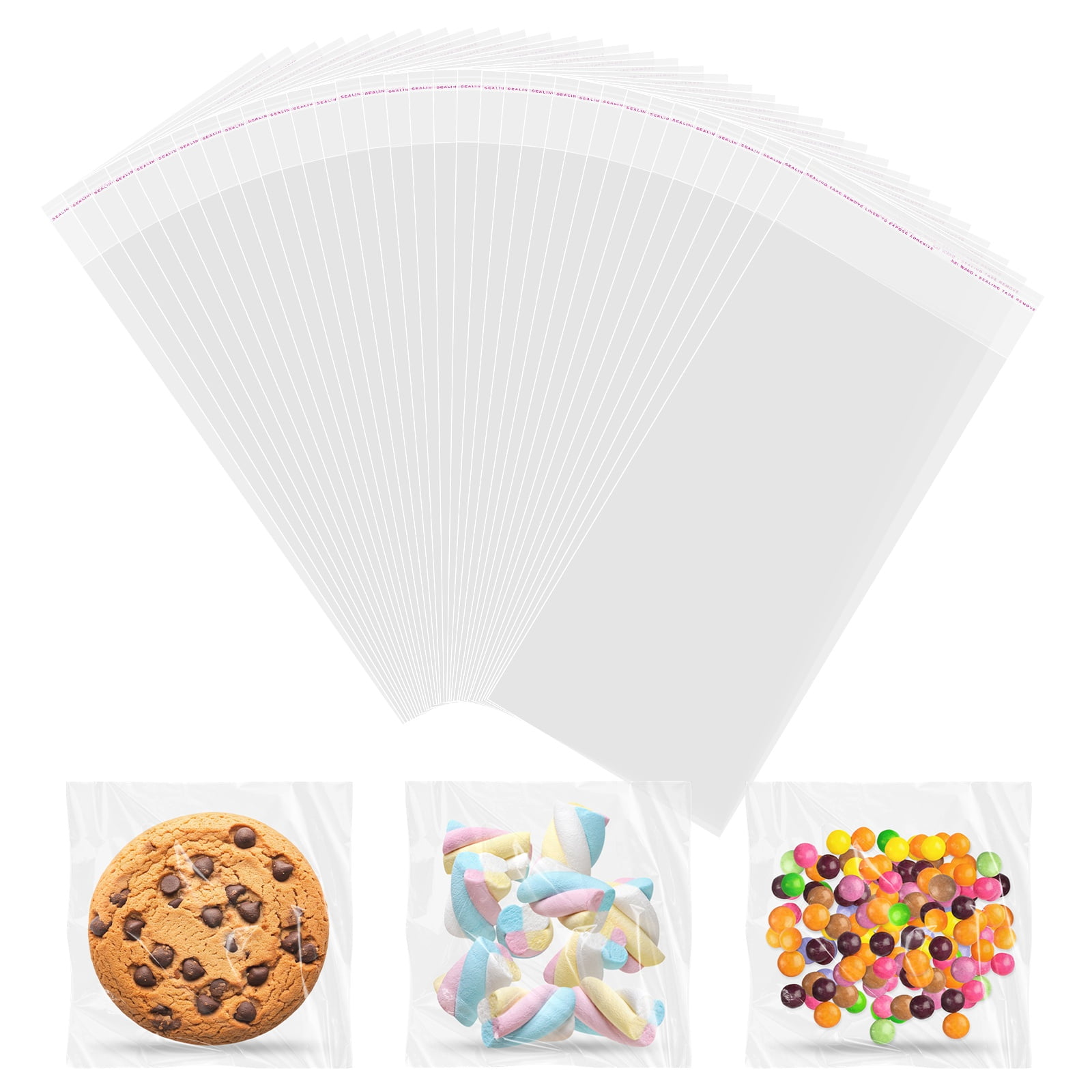 Click here for Uxcell 6 X 12 Clear Self Sealing Cookie Bags  200... prices