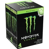 Monster Energy, Original Green, Energy Drink, 12 fl oz, 4 Pack ...